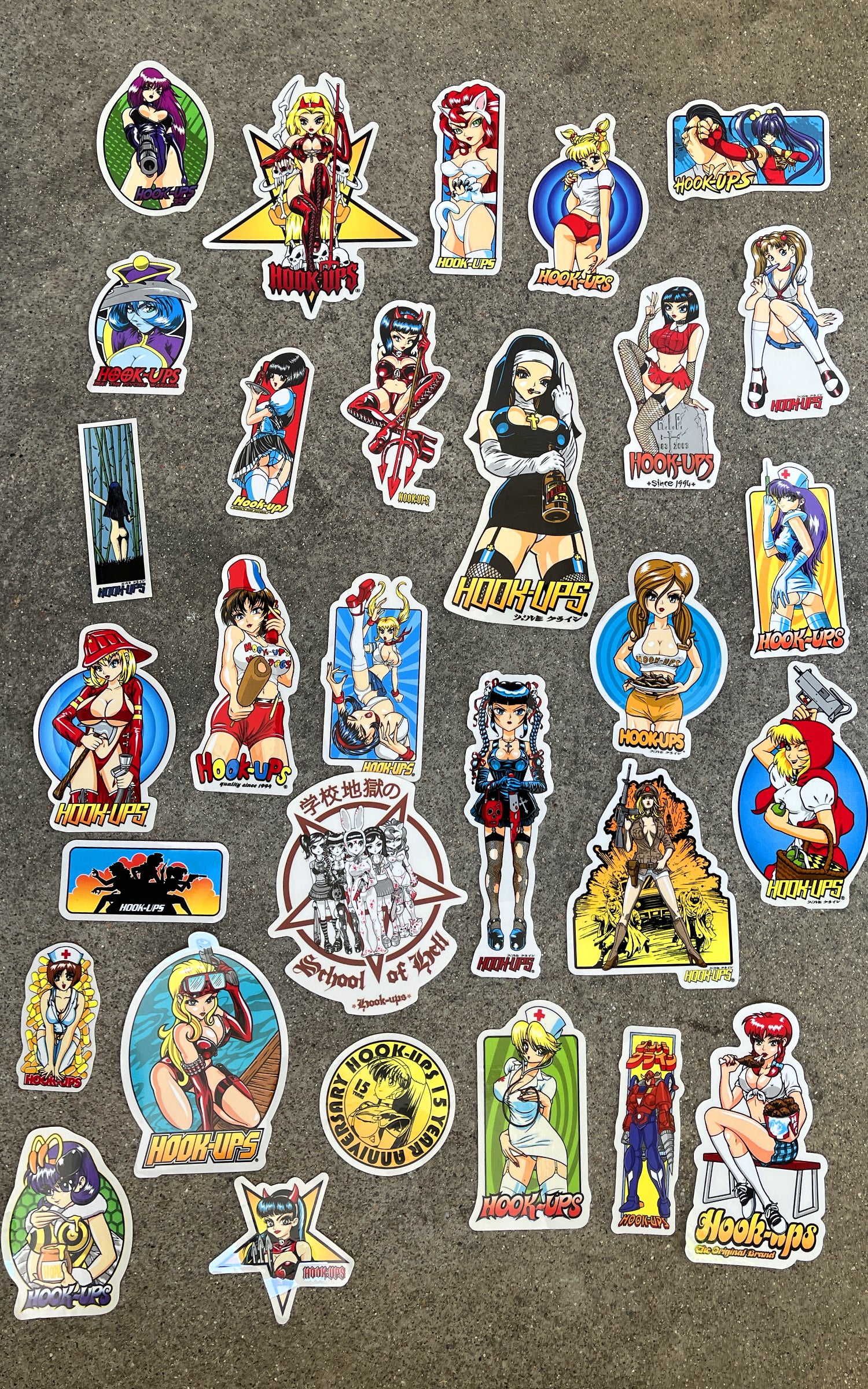 hook-ups classic stickers 30 pack #4 – hookups